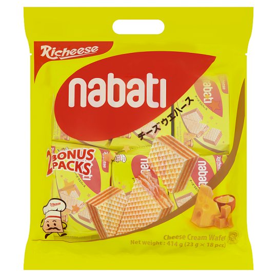 Richoco Nabati Chocolate Cream Wafer 18pcs x 23g (414g) | Nabati Cheese | Shopee Malaysia