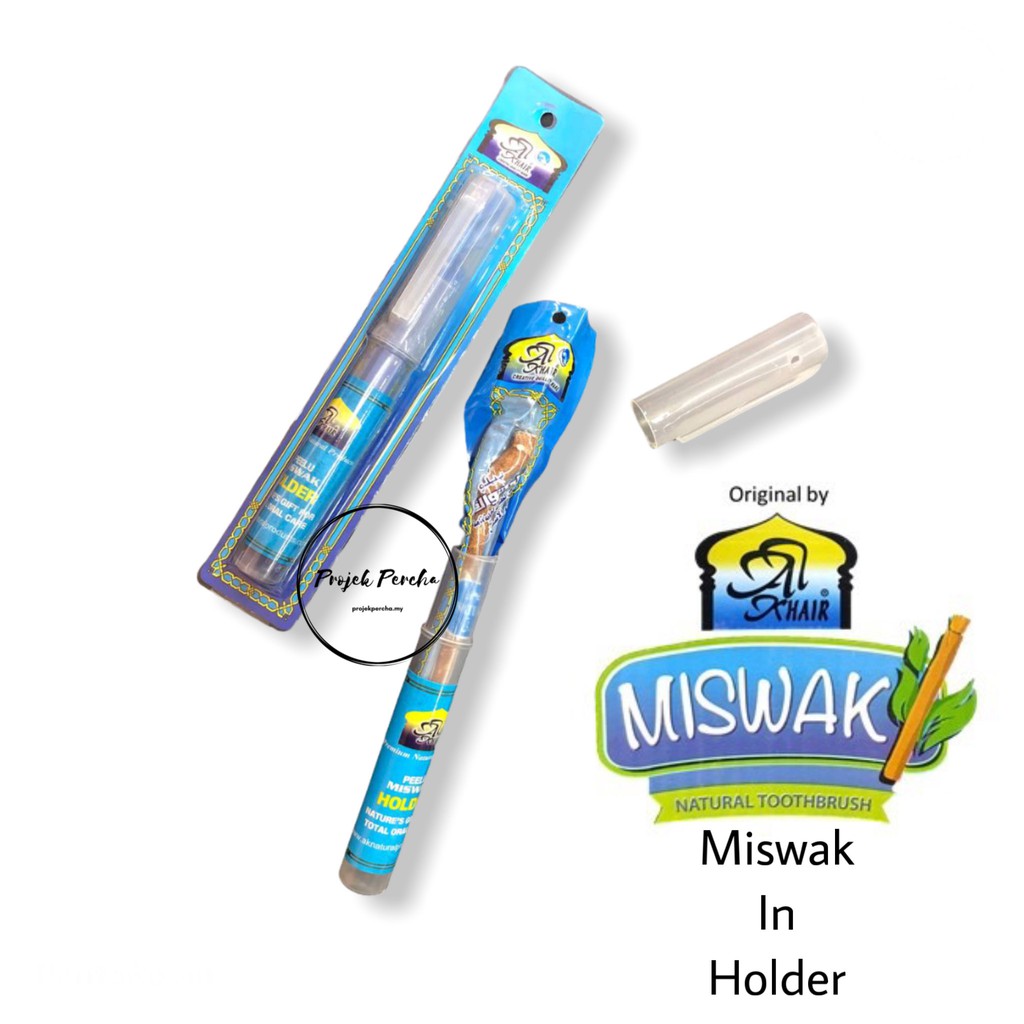 (READY STOCK) AL-KHAIR Miswak In Holder Kayu Sugi Siwak Sunnah Berus ...