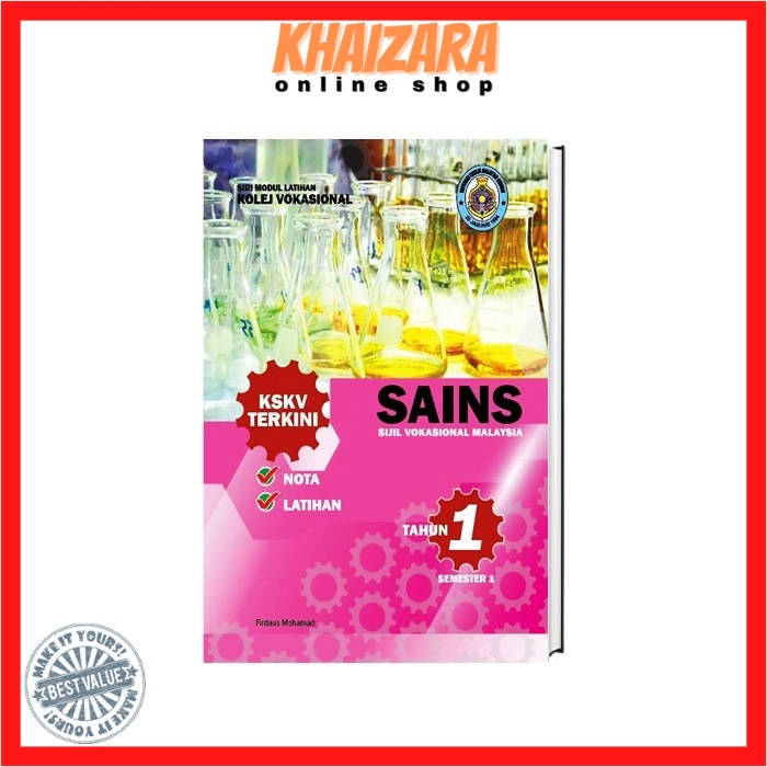 Siri Modul Latihan Kolej Vokasional: Sains Tahun 1 Semester 1 | Shopee ...