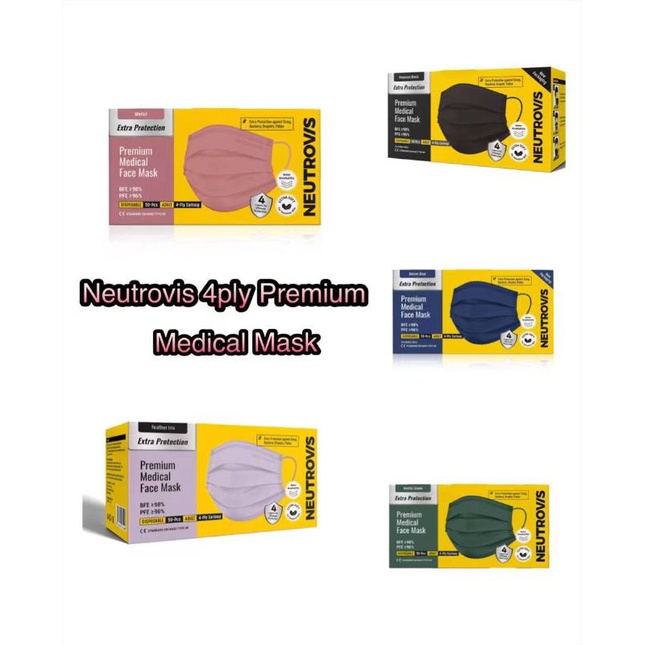 Neutrovis 4ply Premium Medical Mask(50pcs) | Shopee Malaysia