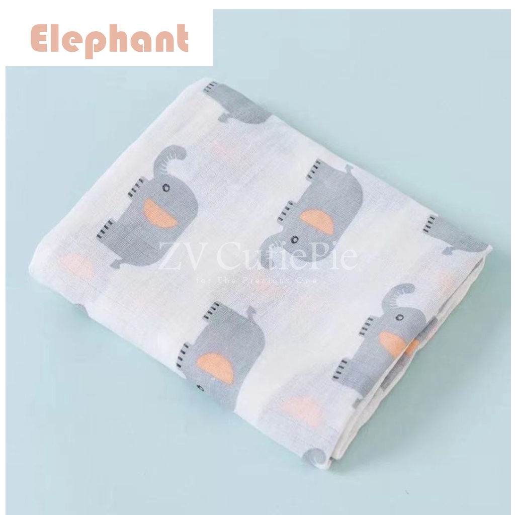 🔥READY STOCK 🔥110cm x 110cm Newborn Baby Muslin Swaddle Infant bamboo ...
