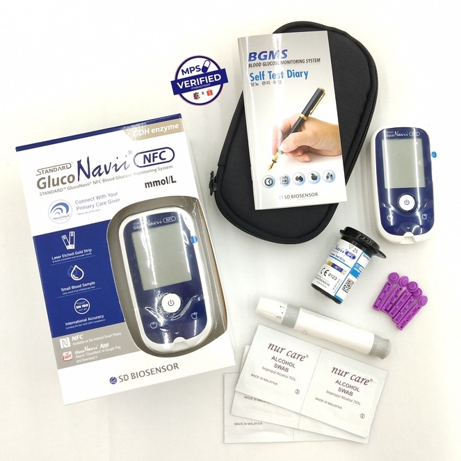 GlucoNavii NFC Blood Glucose Meter Set / Strips | Shopee Malaysia