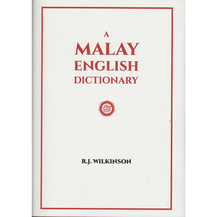 A Malay-English Dictionary - R.J Wilkinson | Shopee Malaysia