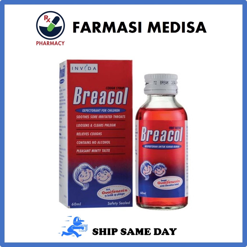 (SHIP SAME DAY) Breacol Expectorant for Children 60ml ubat batuk kanak ...