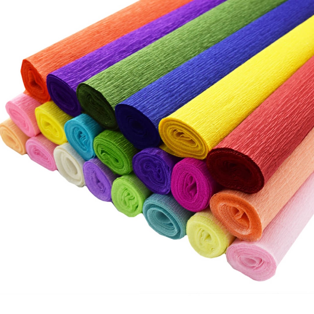 SHIOK Colored Roll Origami Crinkled Crepe Paper | Kertas Krepe Berkedut ...