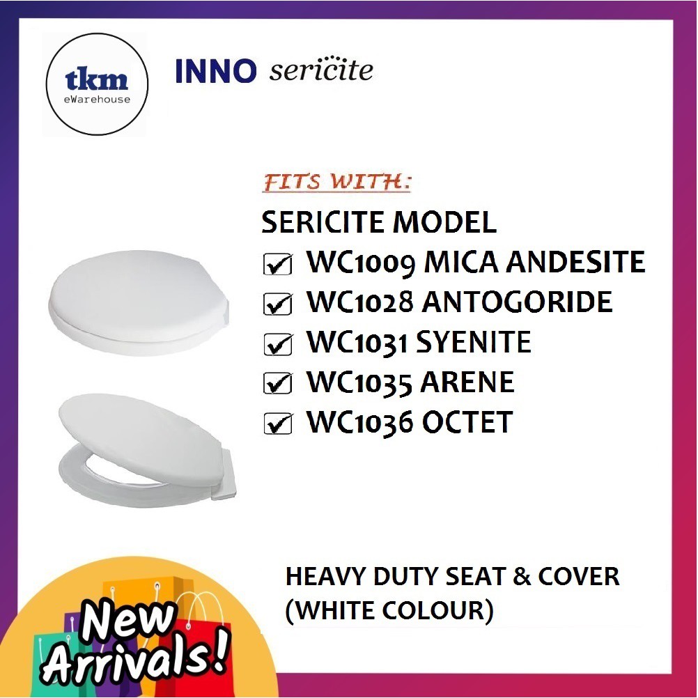 INNO SERICITE HEAVY DUTY TOILET SEAT AND COVER FOR Sericite Original ...