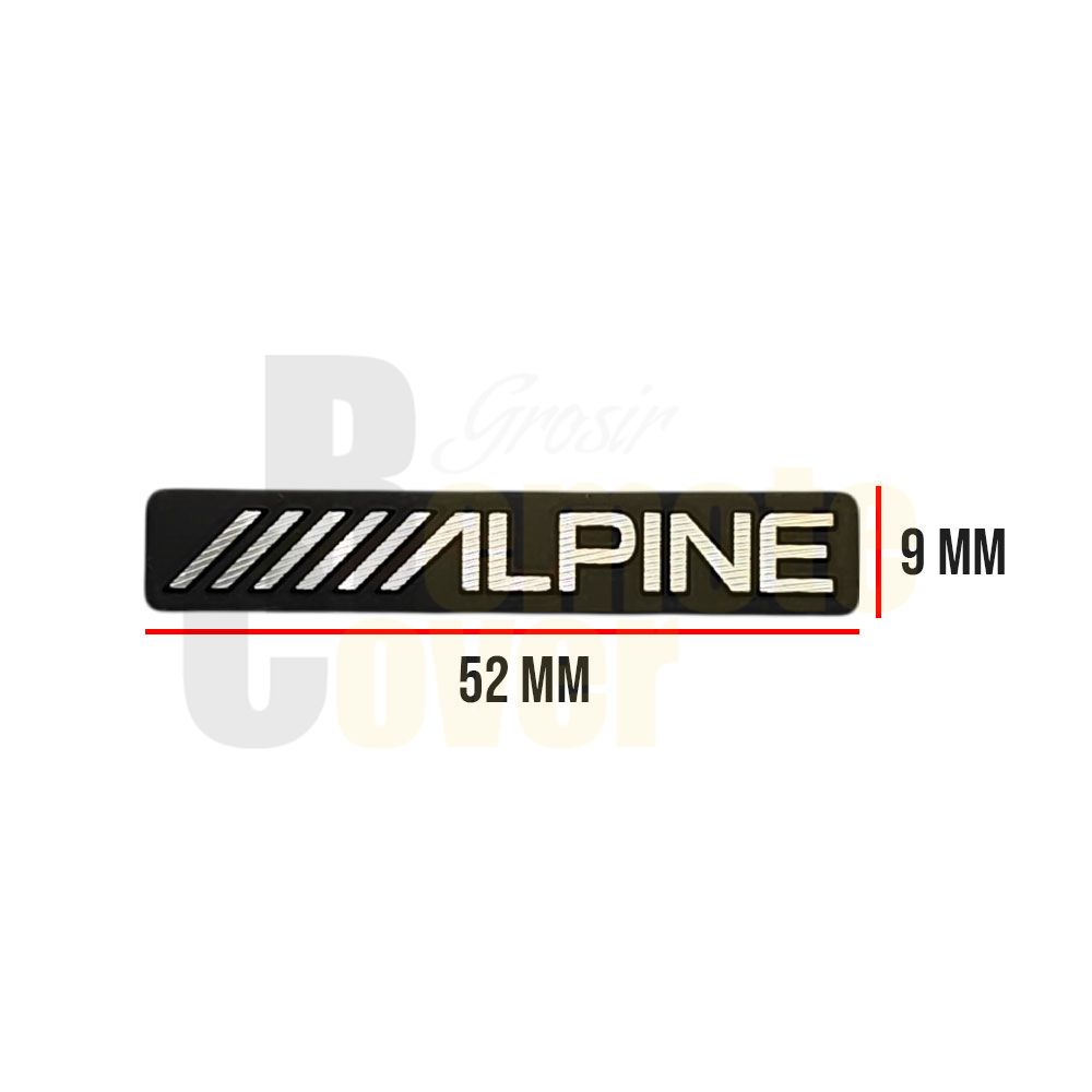 Emblem Aluminum Sticker Decals 3D Logo Alpine Audio Speaker | Shopee ...