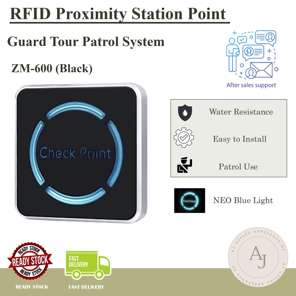 ZM-600 RFID Proximity Station Point (Black) | Security Digital Guard ...
