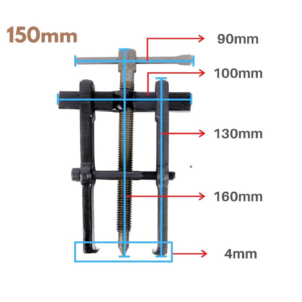 Removable crossbar 2 Jaws Bearing Puller Armature Hand Tool Bearing ...