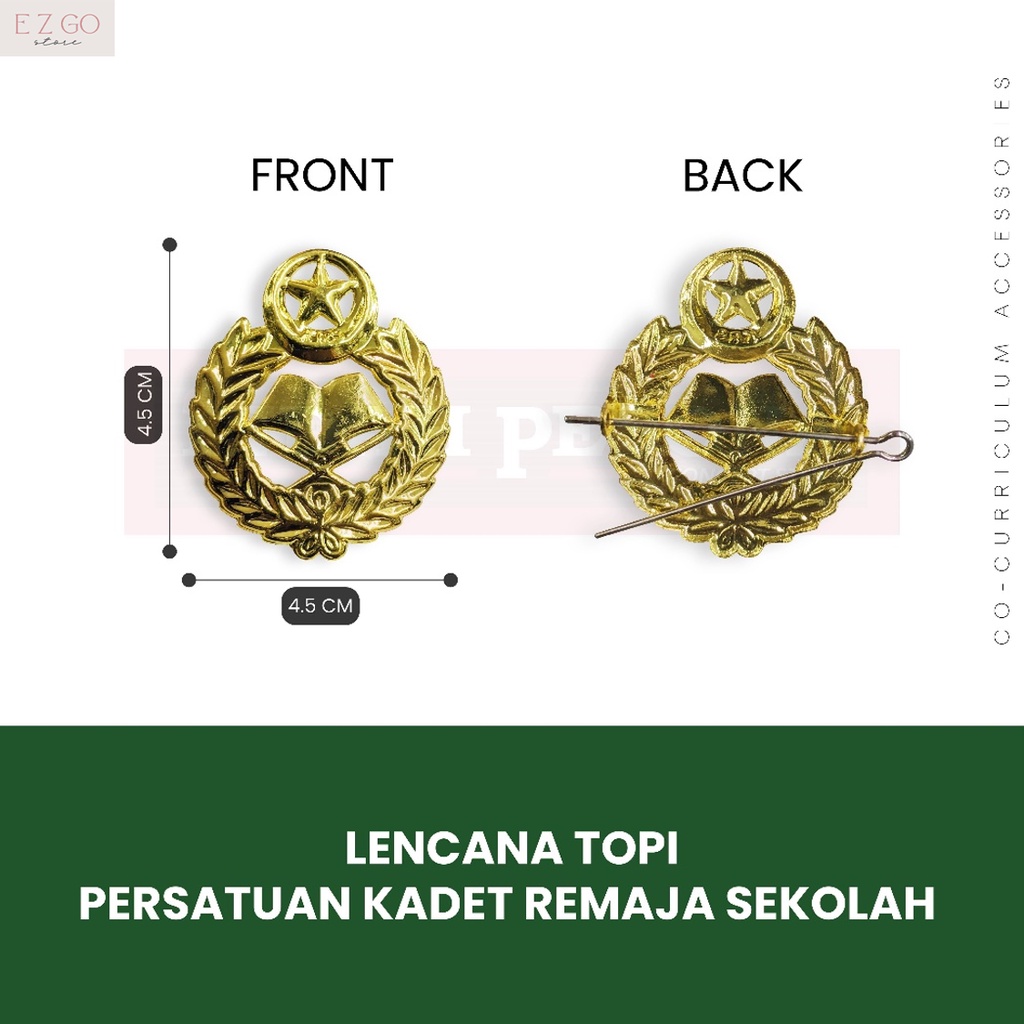 LENCANA TOPI KADET REMAJA SEKOLAH (KRS/TKRS) | Shopee Malaysia
