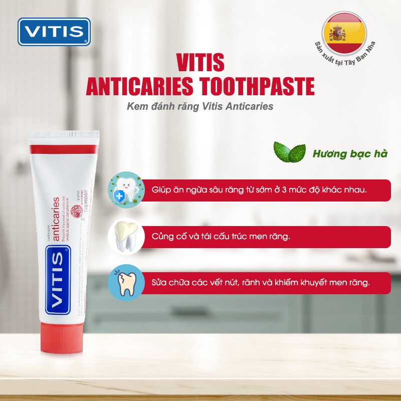 (Caries) Vitis Anticaries mouthwaah toothpaste 100ml | Shopee Malaysia
