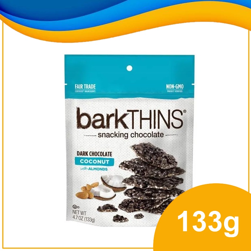 Hershey's BarkThins Dark Chocolate Pretzel with Sea Salt/Almond Dark 133g | Shopee Malaysia