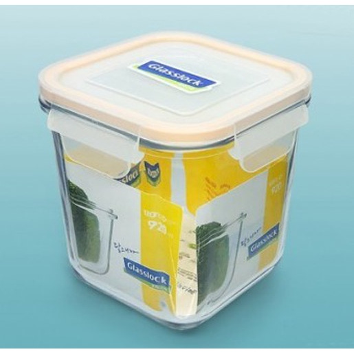KOREAN GLASSLOCK SEALED CONTAINER BOX SQUARE SIZE ( 한국 글라스락 밀폐용기 ...