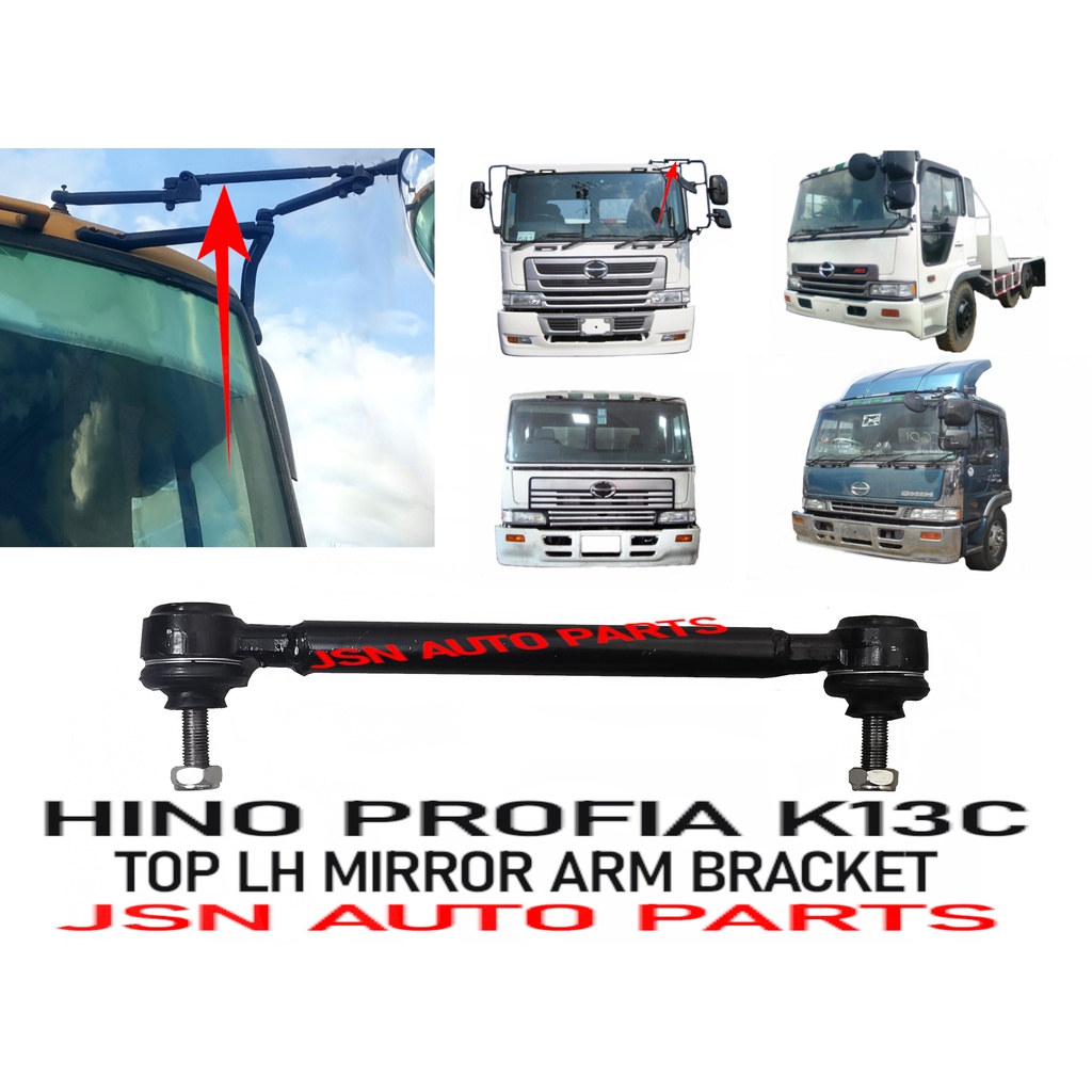 J01S08 MIRROR ARM BRACKET TOP HINO PROFIA P11C K13C ABS | Shopee Malaysia