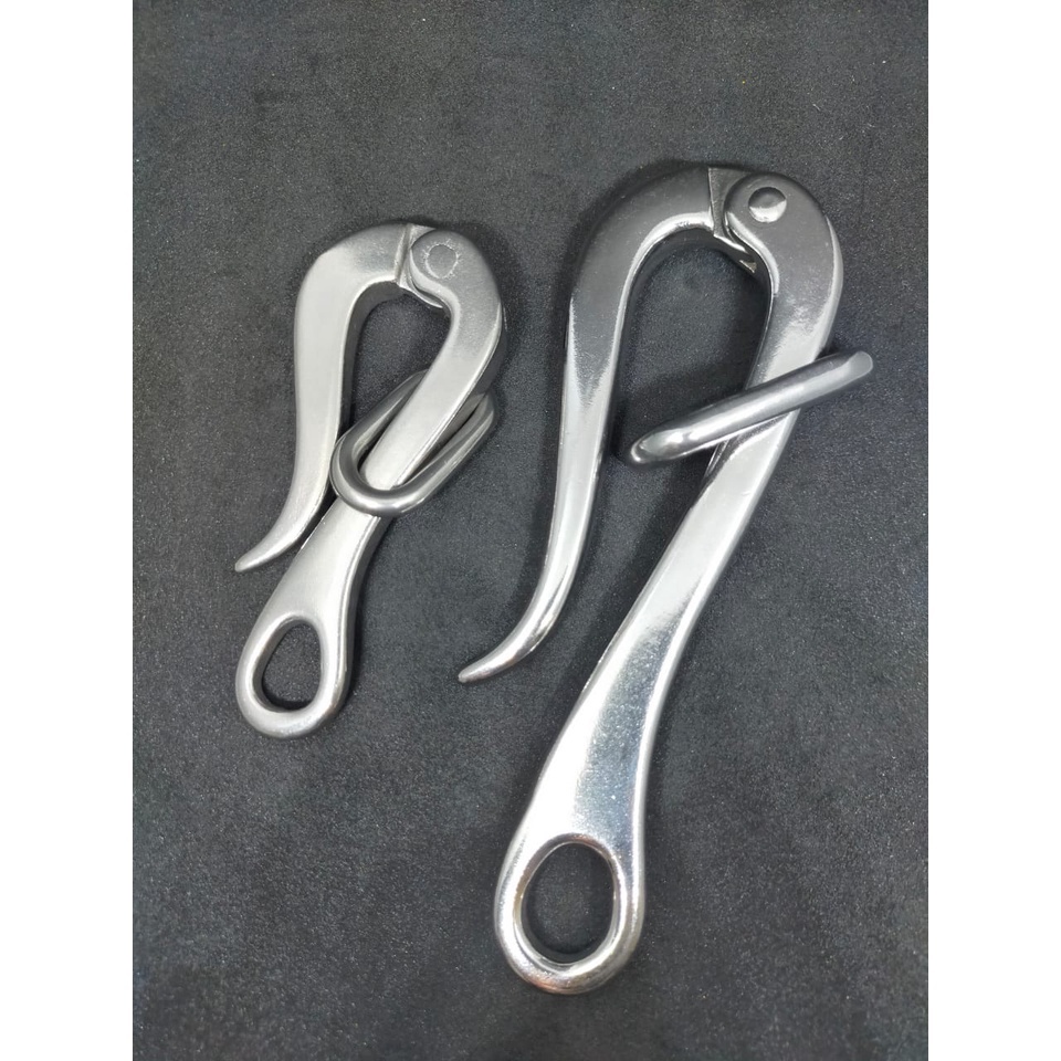 PELICAN HOOK STAINLESS STEEL WITH LINK 4" 97MM/6" 144MM | Shopee Malaysia