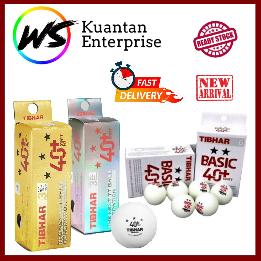 💯【100% Original】🔥Tibhar Table Tennis/Ping Pong Ball 🔥 (2 Star/3 Star ...