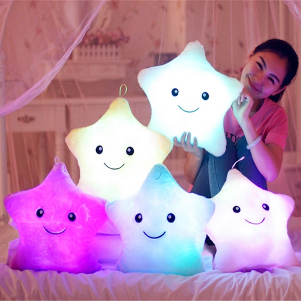 🥳 🇲🇾 [READY STOCK] Light Pillow Grow in Dark Star 🌟 Love 💖 Paw Square 🐻 ...