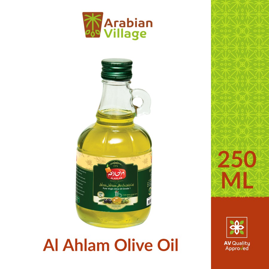 Al Ahlam Pure Virgin Syrian Olive Oil ( Minyak Zaitoon ) ( 250ml/500ml ...