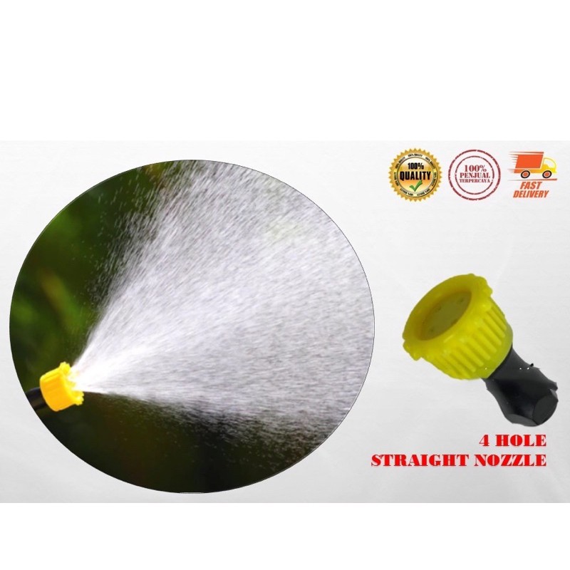 4-HOLE NOZZLE 14mm BATTERY SPRAYER NOZZLE KEPALA PAM RACUN Koshi FST ...