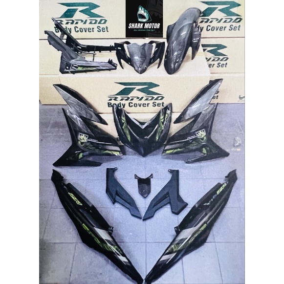Y15ZR V2 RAPIDO COVER SET STICKER TANAM WARNA HIJAU LUMUT | Shopee Malaysia