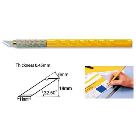 OLFA AK-1 Standard Art Knife Hobby Craft & Utility Knives Kraft Stationery Pisau Mata Tajam Olfa ...