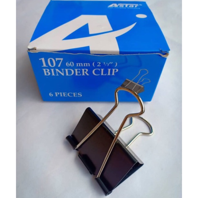 Stok Sedia Astar Klip Binder 60mm /Astar Binder Clip 60mm 12pcs ...