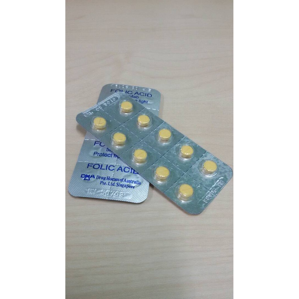 Asid Folik (10 tablet/ strip) | Shopee Malaysia