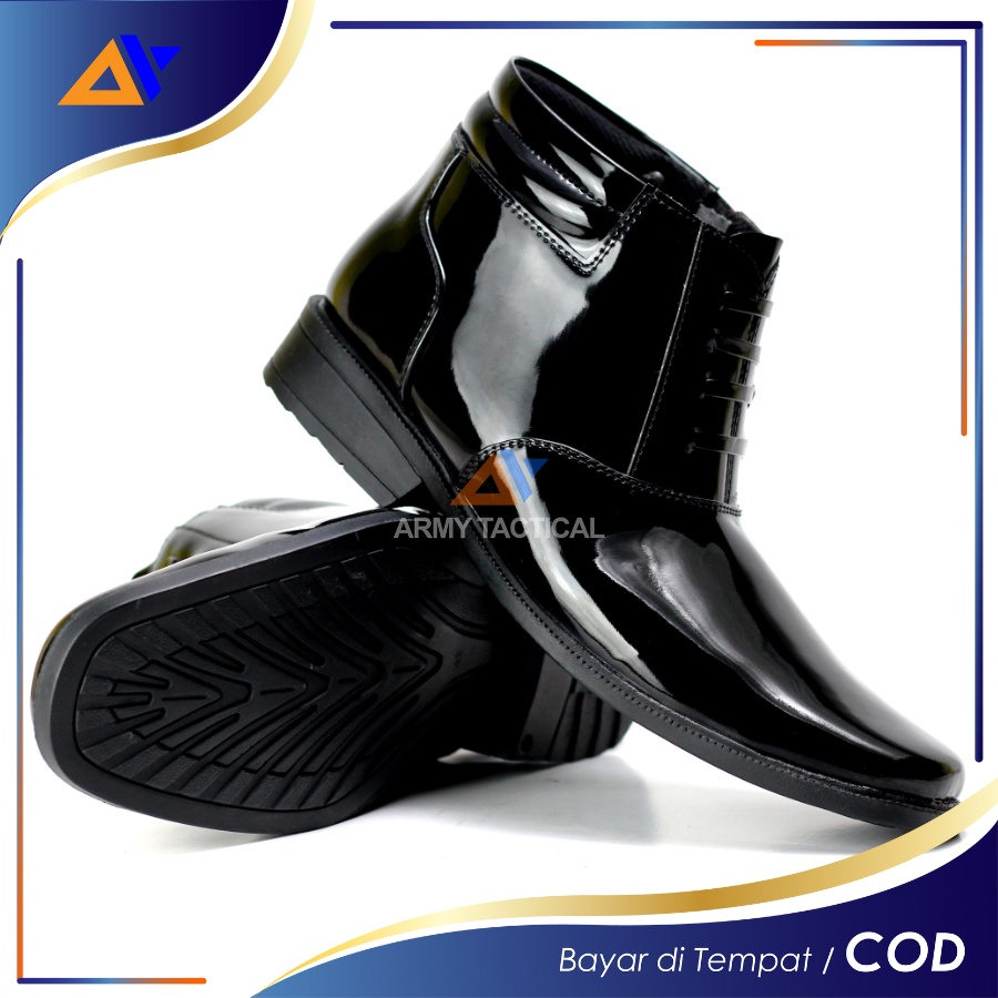 HITAM Pdh 03 Polri Security Guard Shoes Police Office Work Shoes Oxford ...