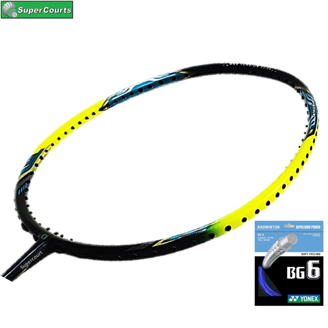 Apacs Counter Attack Install with String Yonex BG6 Badminton Racket ...