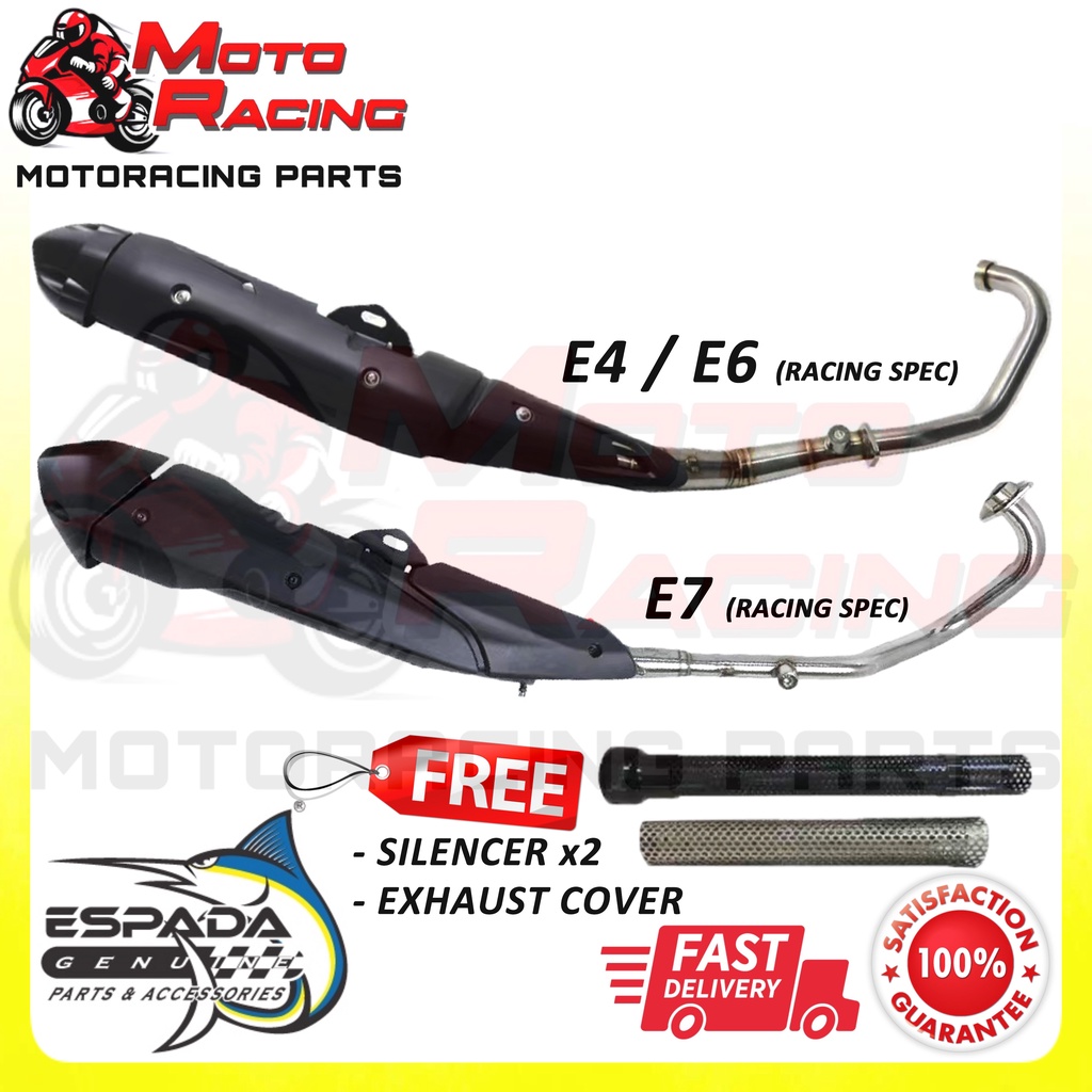 🏍 Y15ZR V1 V2 ESPADA E4 E6 E7 28/30/32/35MM RACING EXHAUST CUTTING STANDARD EKZOS EXZOS CJIPOH ...