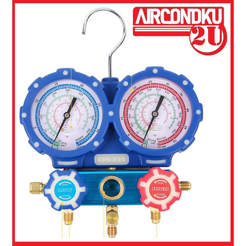 GAS METER DSZH MANIFOLD WK-P6002B Air Conditioning Pressure Manifold ...