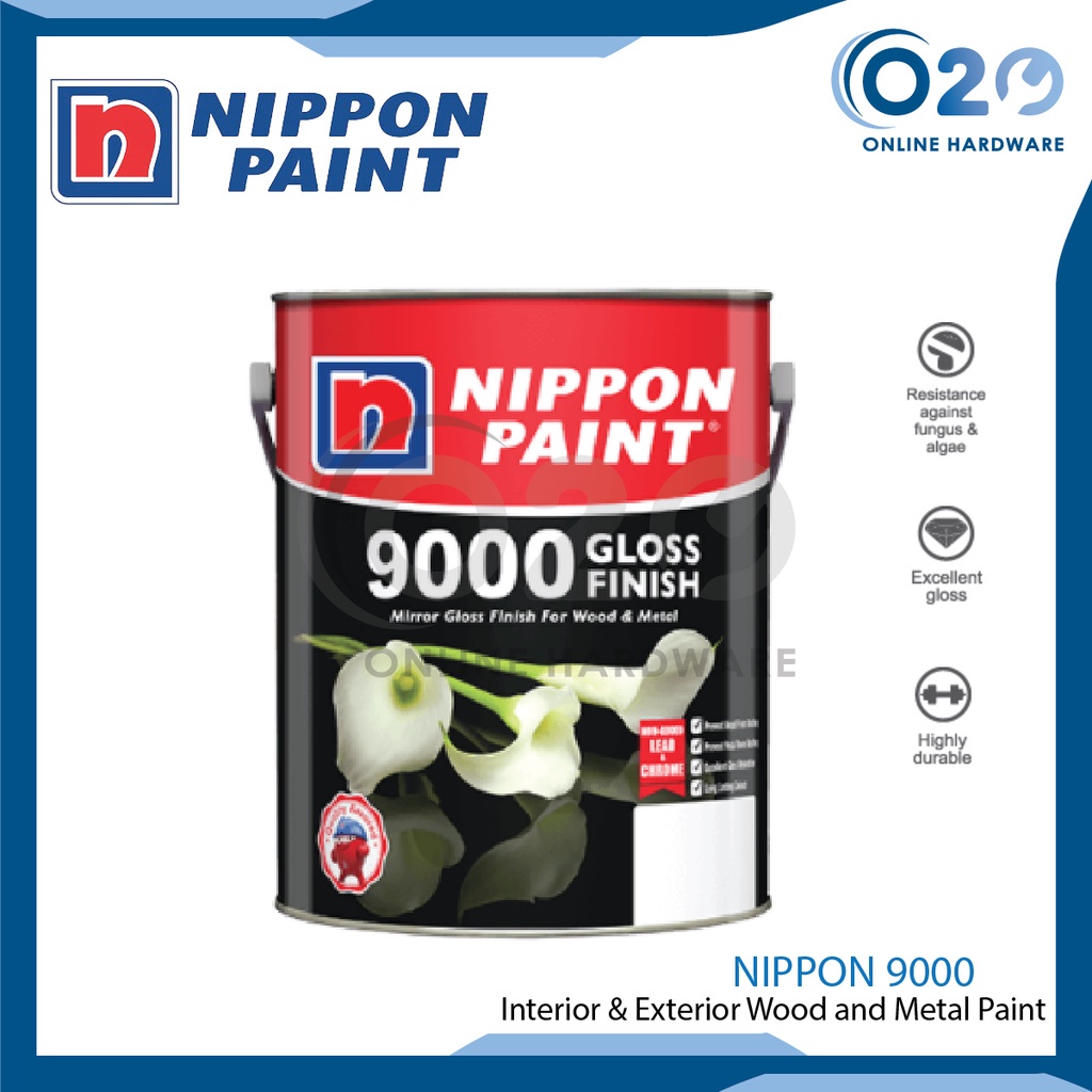 Nippon Paint 9000 Gloss Finish Cat Paint Wood Steel Sealer Primer ...