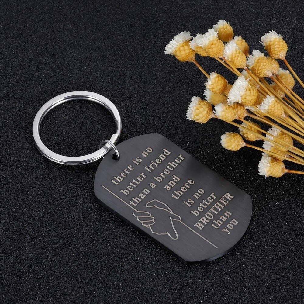 Brother Gift Keychain Birthday Big Brother There is No Better Brother ...