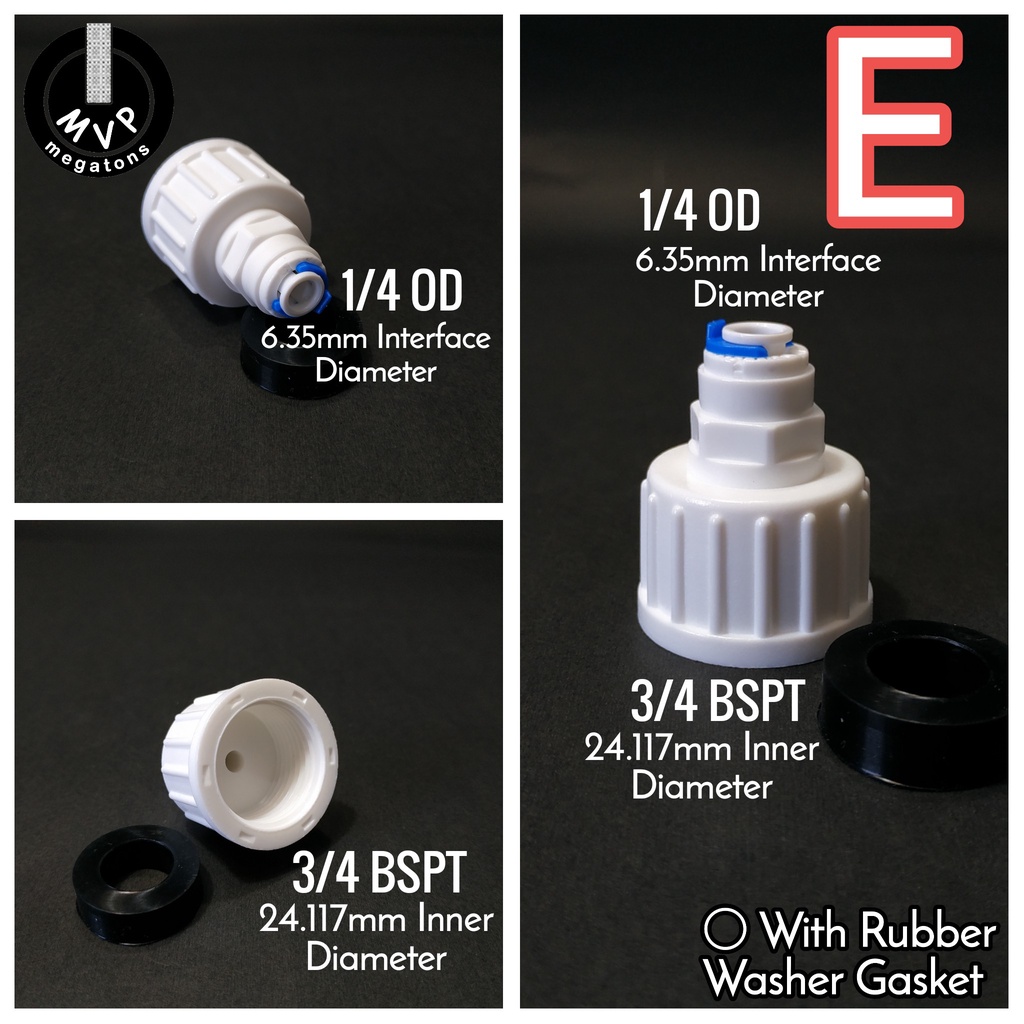 RO Fittings Straight Female Adapter BSPT Quick Fittings Quick Connect ...
