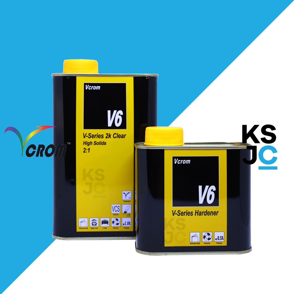 Vcrom V6 2K High Solid Clear (1L) + Hardener(0.5L) | Shopee Malaysia