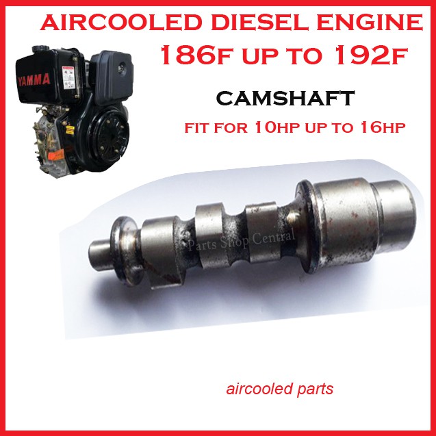 camshaft 186f for aircooled diesel engine 10hp,12hp up to 18hp | Shopee ...