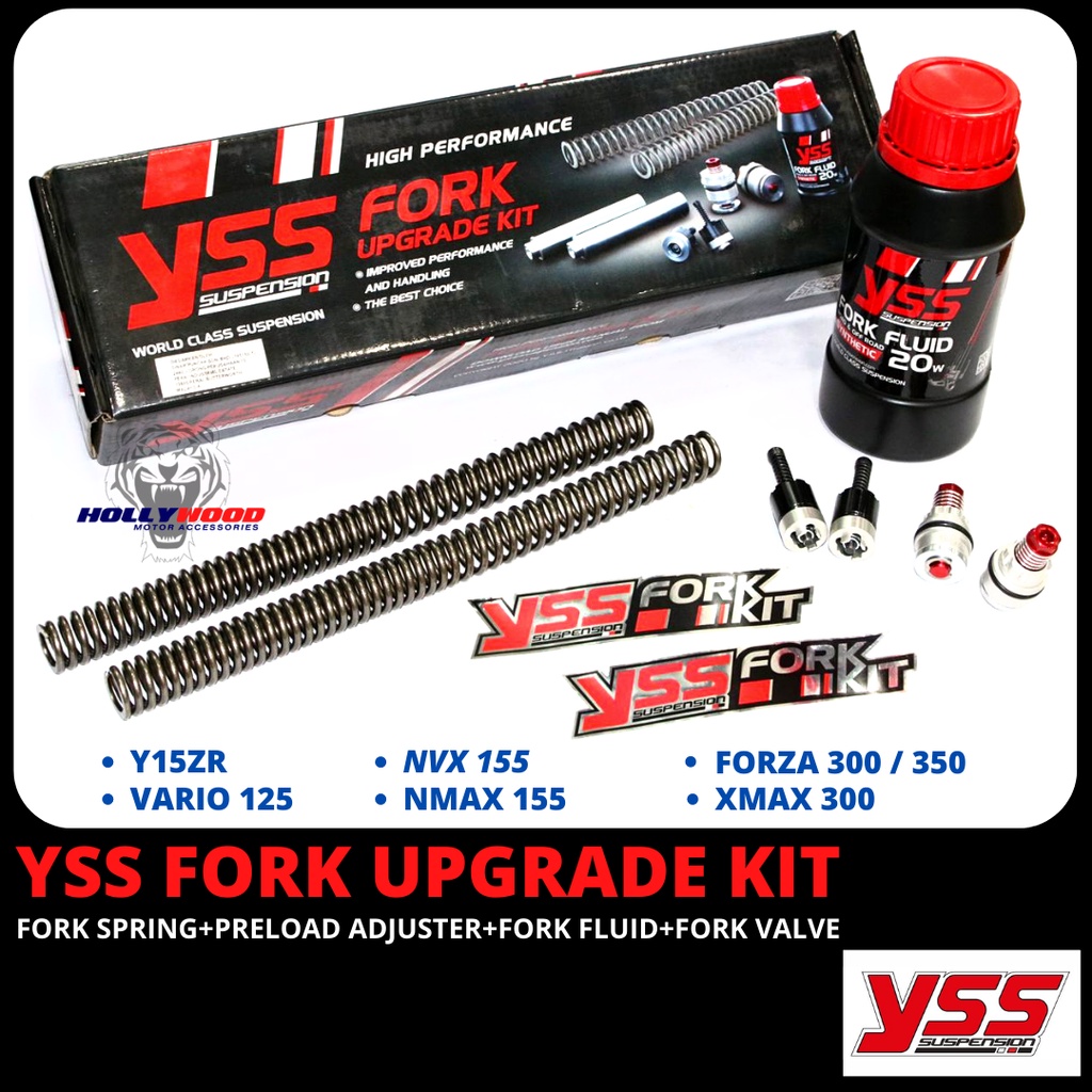 KYT YSS HEAVY DUTY FORK UPGRADE KIT SUSPENSION FOR VARIO 125/XMAX 300 ...