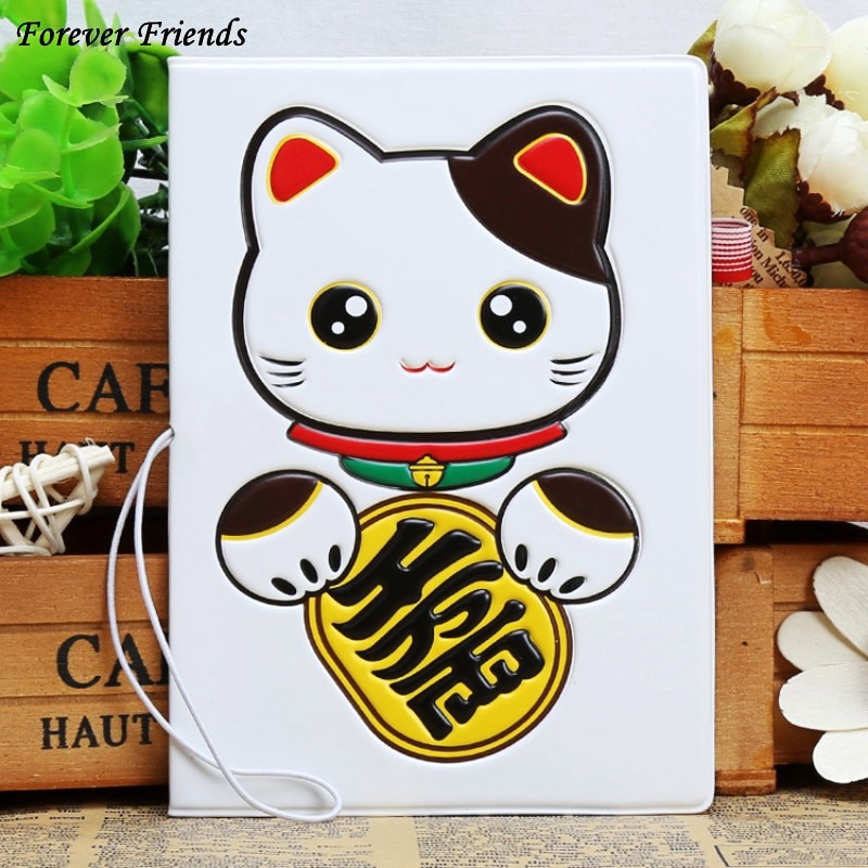 Passport Cover , ID Credit Card Cover Business Card - Fortune Cat ...