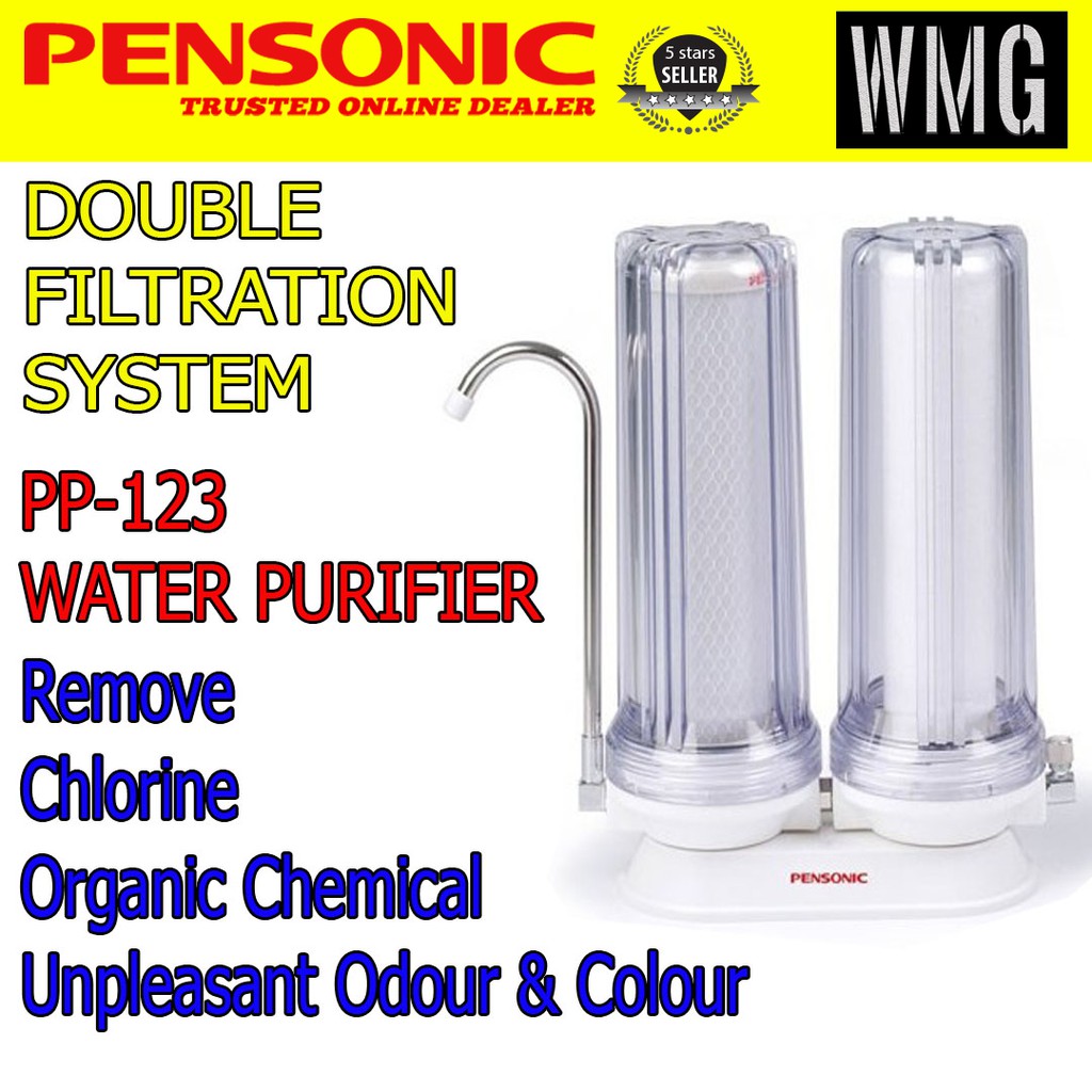 Pensonic PP-123 Double Filtration Water Purifier System 2 Stage Water ...