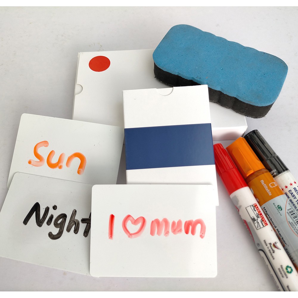 DCR DIY Blank PVC Erasable Card, Round Edge 0.5MM, Blank Plastic Card ...