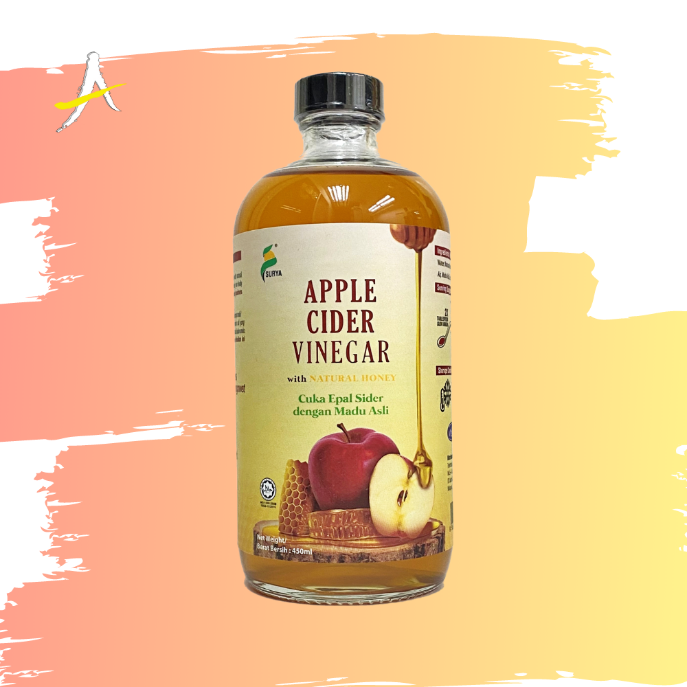 Surya Apple Cider Vinegar With Natural Honey Halal Certified 450ml | Shopee Malaysia