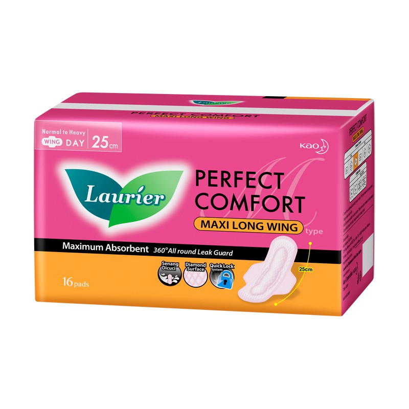 LAURIER Super Maxi Long Wing (25cm x 16s) | Shopee Malaysia