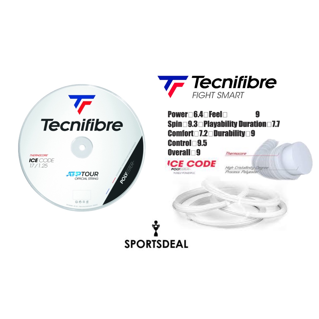 TECNIFIBRE ICE CODE 17 GAUGE | Shopee Malaysia