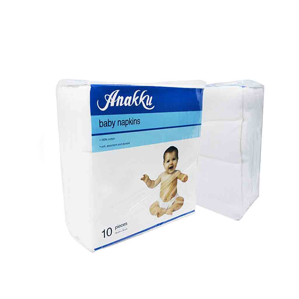 Anakku Baby White Napkins (10 Pcs) | Shopee Malaysia
