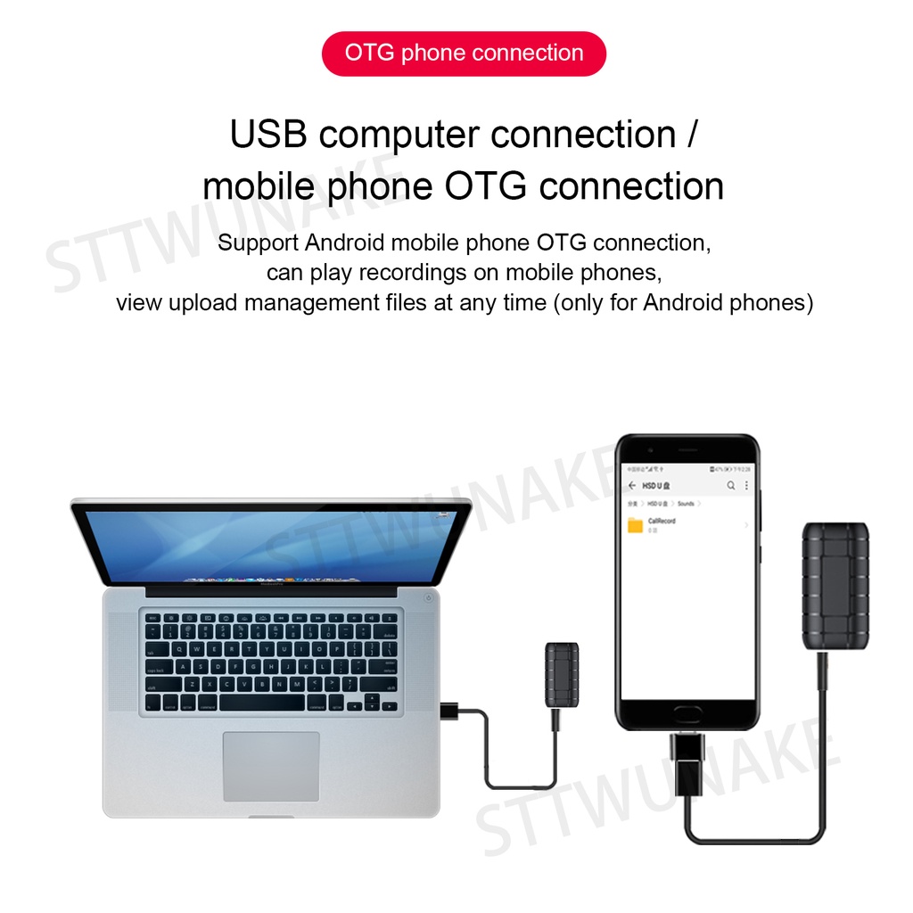 Portable Voice Recorder mini recorder hidden 520 hours voice activated ...