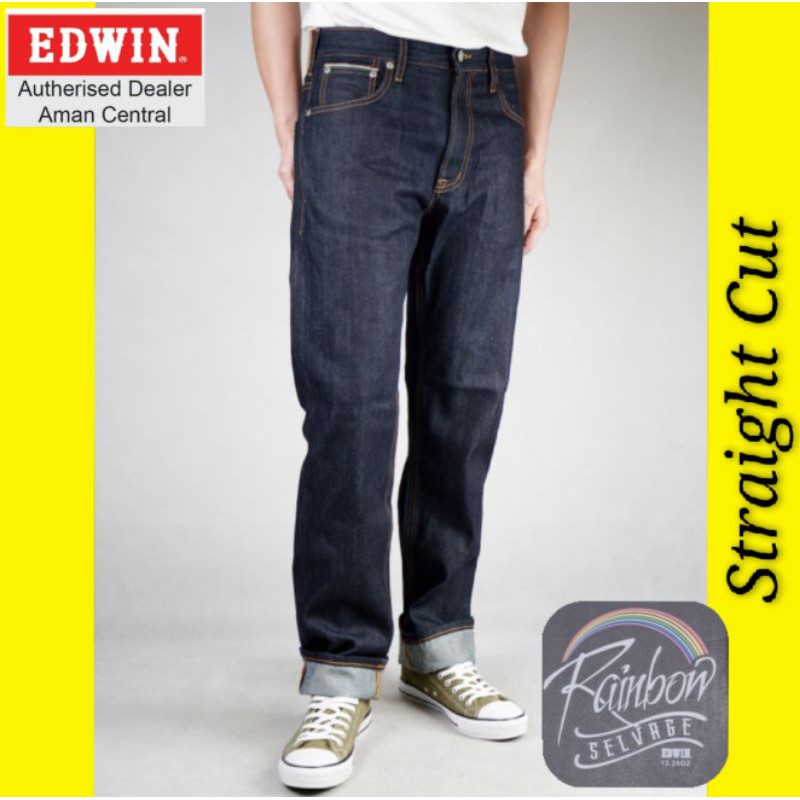 Original Edwin Men’s Jeans 505 Straight Cut 7505-2016 ( Rainbow Selvage ...