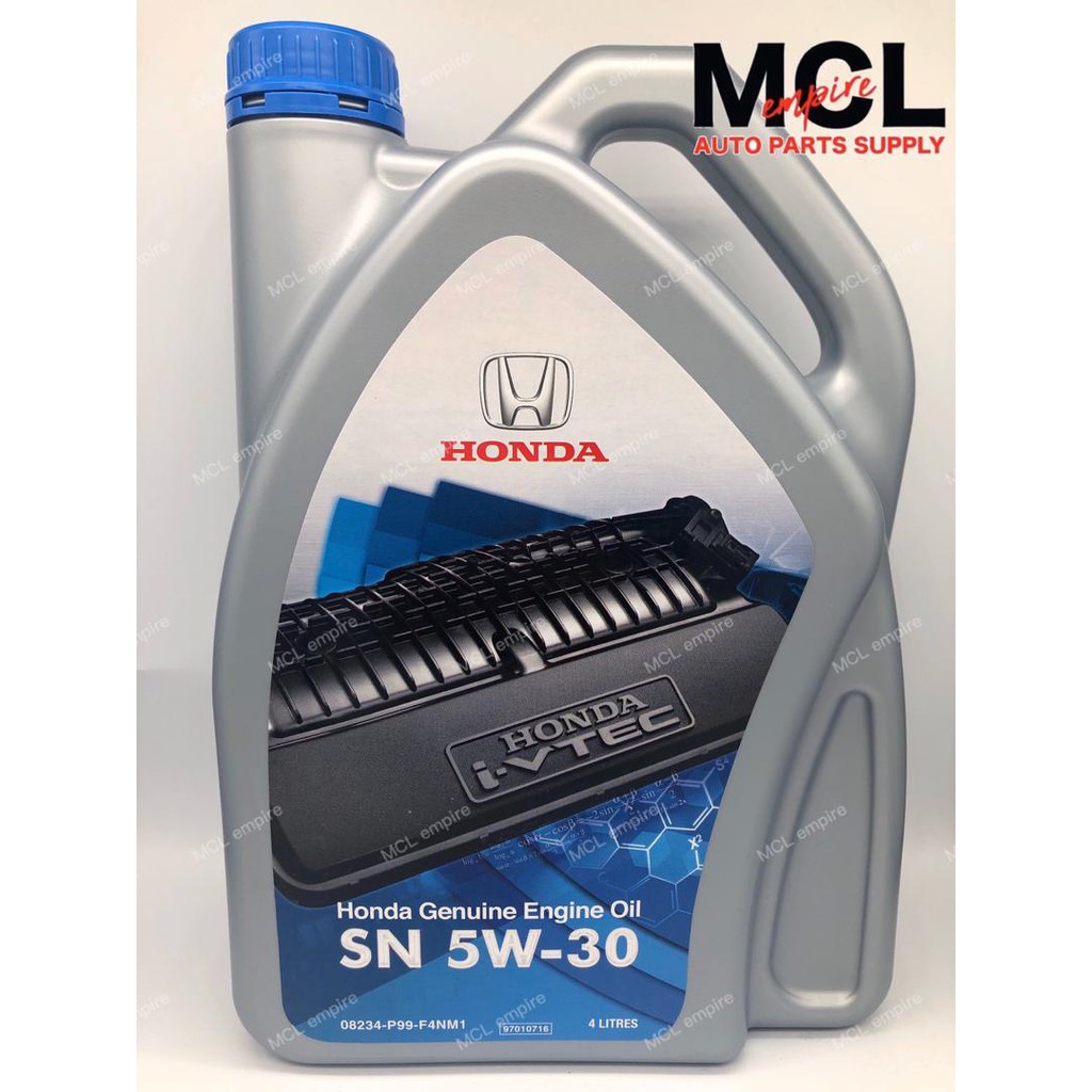 Honda 5W30 API-SN SEMI Synthetic Engine Oil 4L | Shopee Malaysia