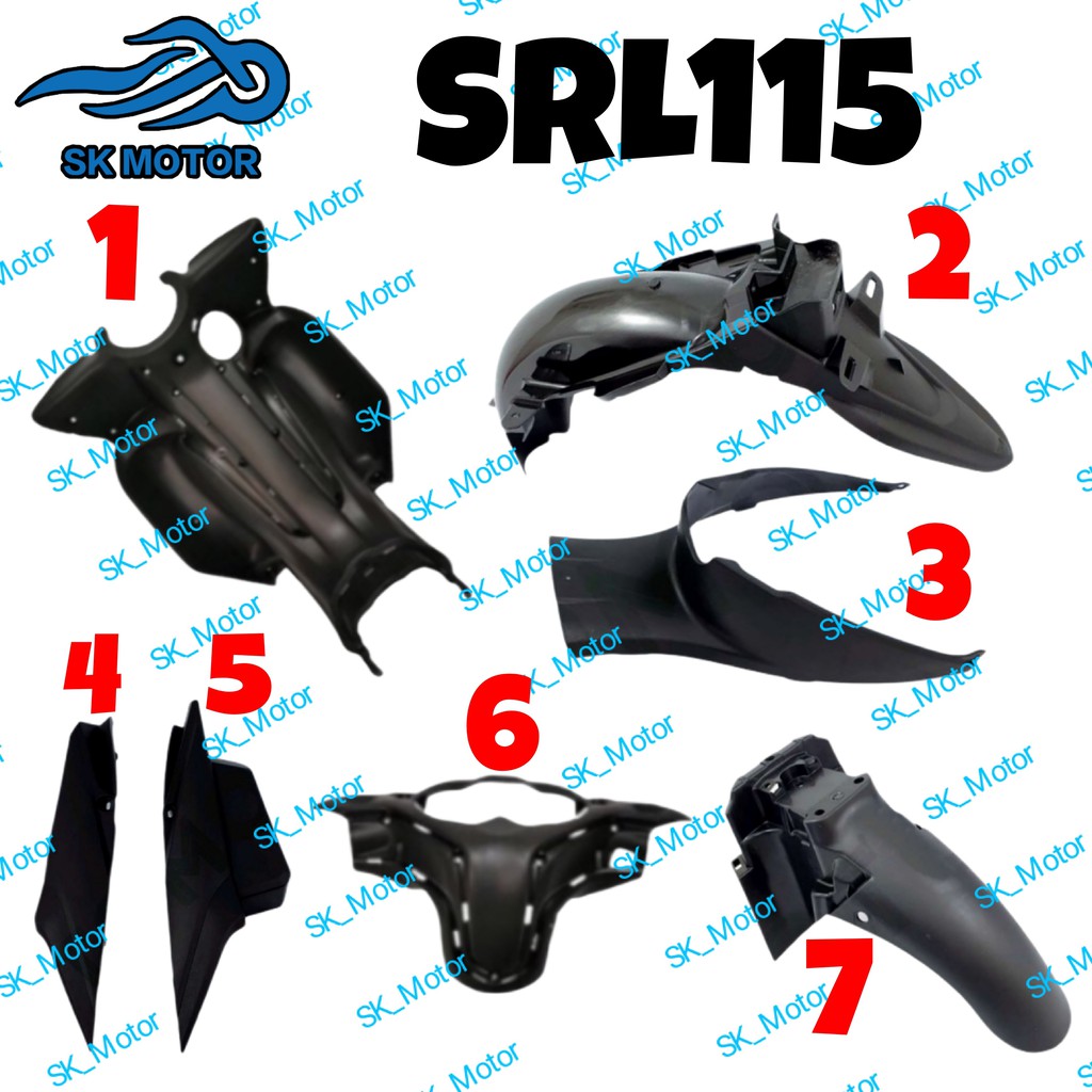 Yamaha LAGENDA 115 / SRL 115 ZR / SRL115 ZR Inner Cover Full Set Kaver ...