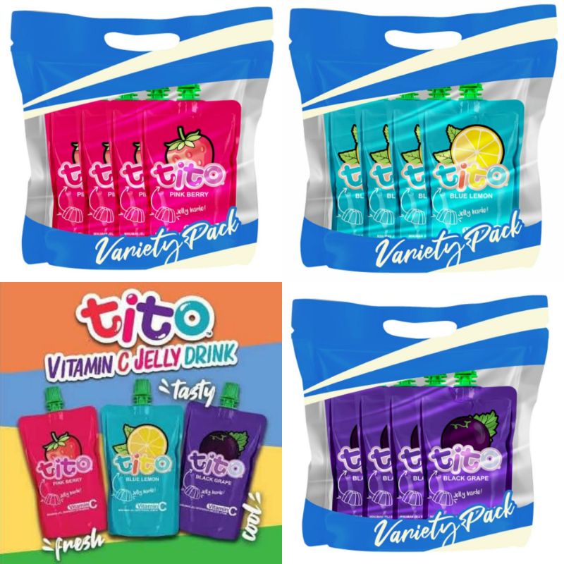 [Variety Pack] Tito Jelly (4 Pouch) | Net Weight 145g per pouch ...