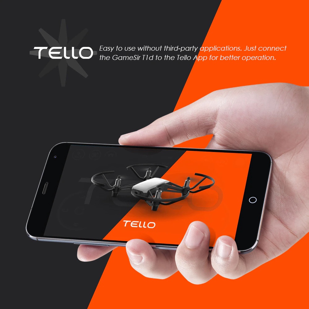 GameSir T1d Bluetooth Controller for DJI Tello Drone Compatible with ...